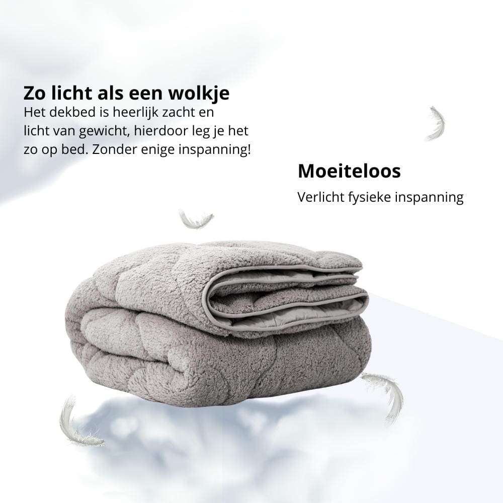 Sleeps Teddy Dekbed Taupe 240x200 cm - Dekbed zonder overtrek ...