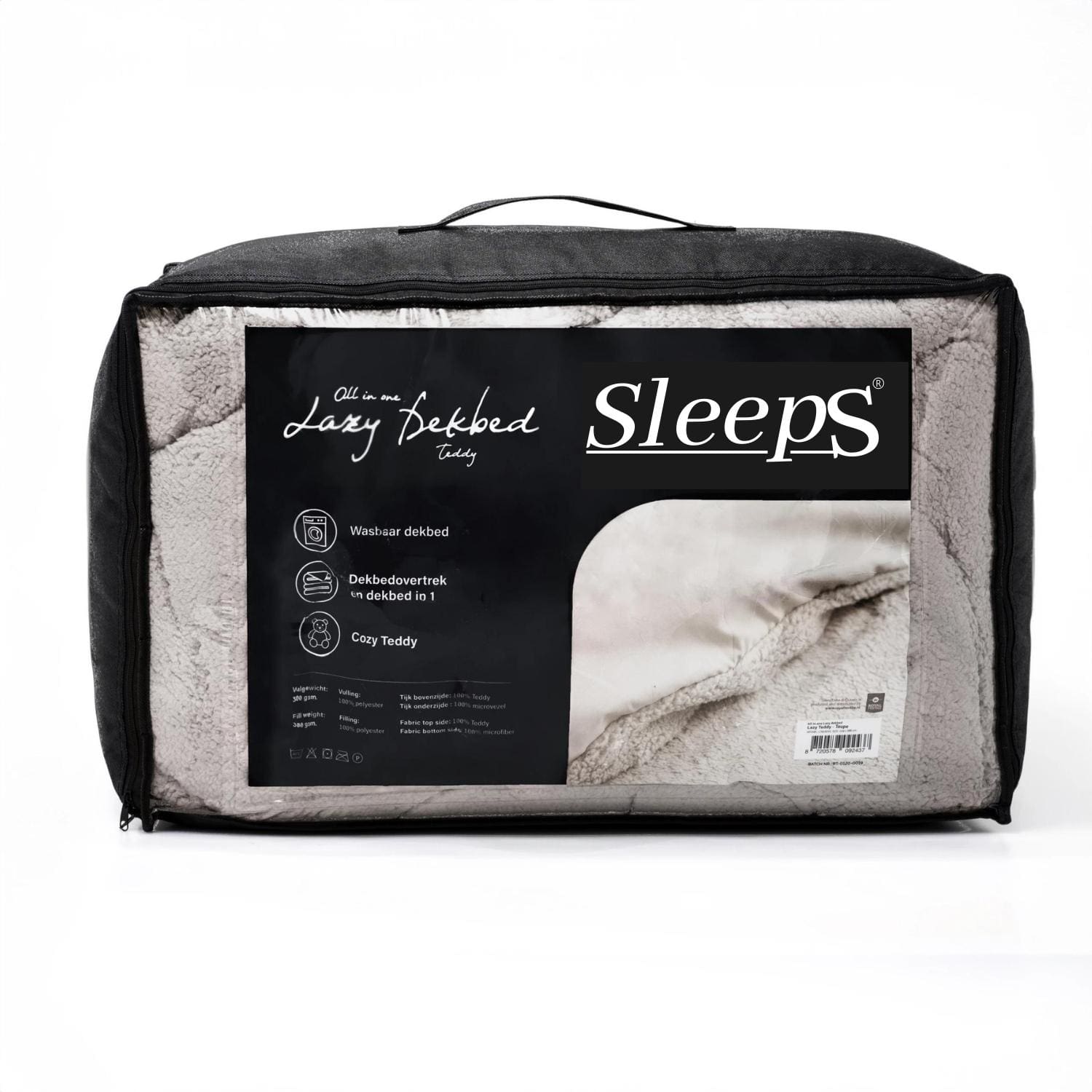 Sleeps Teddy Dekbed Taupe 240x200 cm - Dekbed zonder overtrek ...